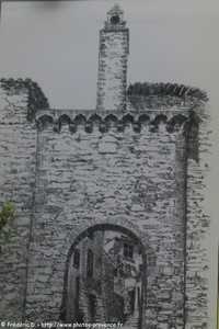 Vachères, commune des Alpes-de-Haute-Provence