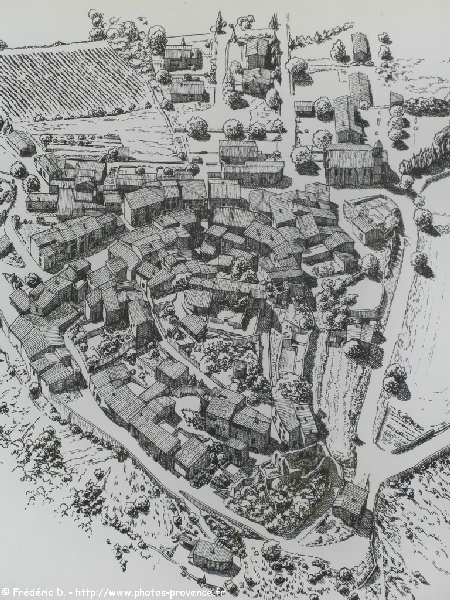 Vachères, commune des Alpes-de-Haute-Provence